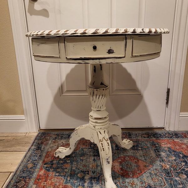 Round Side Table - Etsy