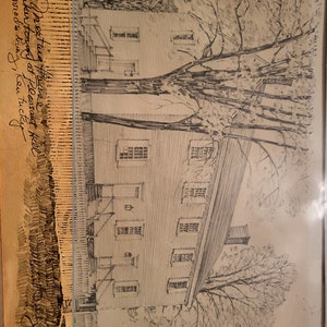 Vintage Charles H Overly Signed Original the Meeting House Custom ...