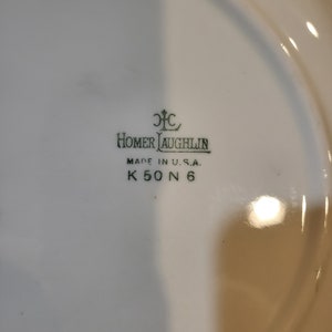 10 Pc Set Homer Laughlin Green Ivy Dinnerware - Etsy