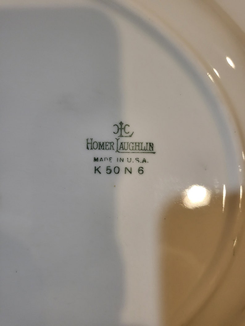 10 Pc Set Homer Laughlin Green Ivy Dinnerware - Etsy