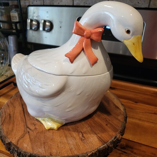 Goose Cookie Jar - Etsy