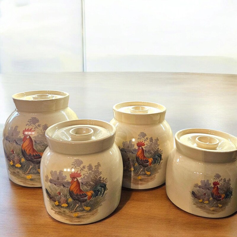Rooster Canister Set - Etsy