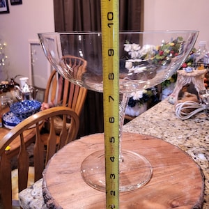 Vintage Stuart Ariel Air Twist Stem Coupe Shaped Clear Crystal Compote ...