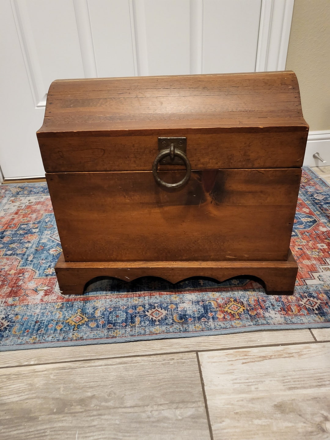 Vintage Wood Chest - Etsy