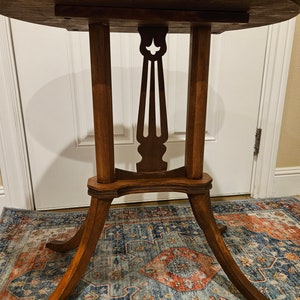 Antique Wood Side Table - Etsy