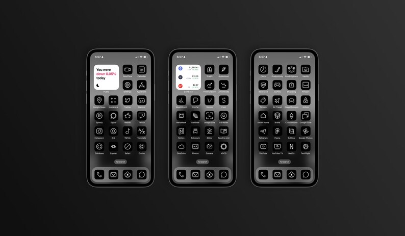 Minimal Ios Icons - Etsy