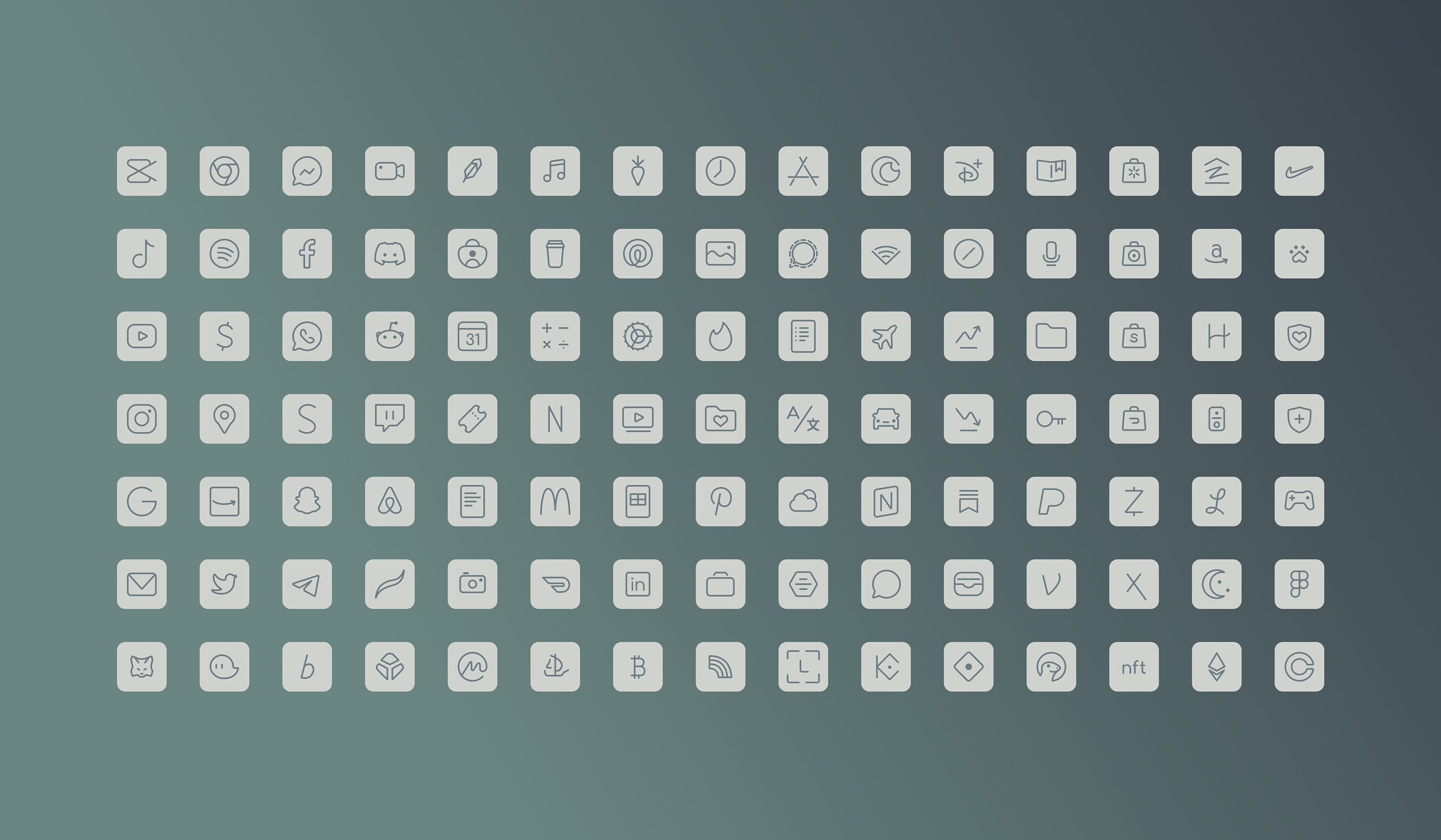 Minimal Ios Icons - Etsy