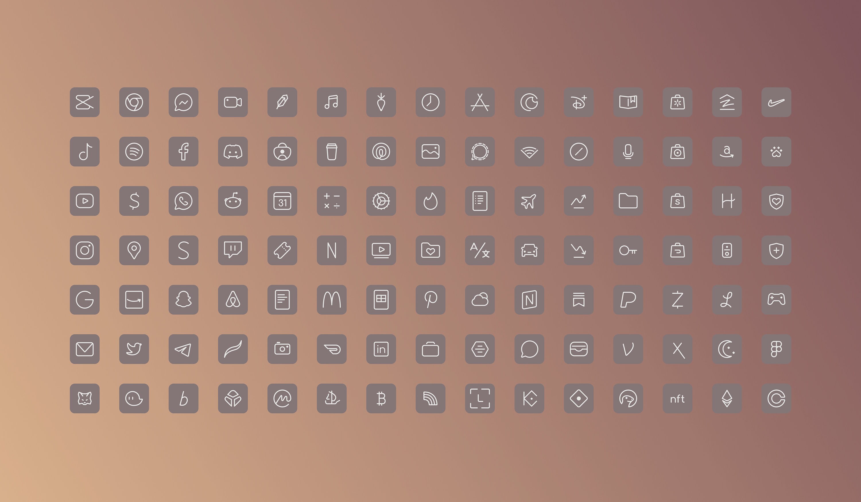 Minimal Ios Icons - Etsy