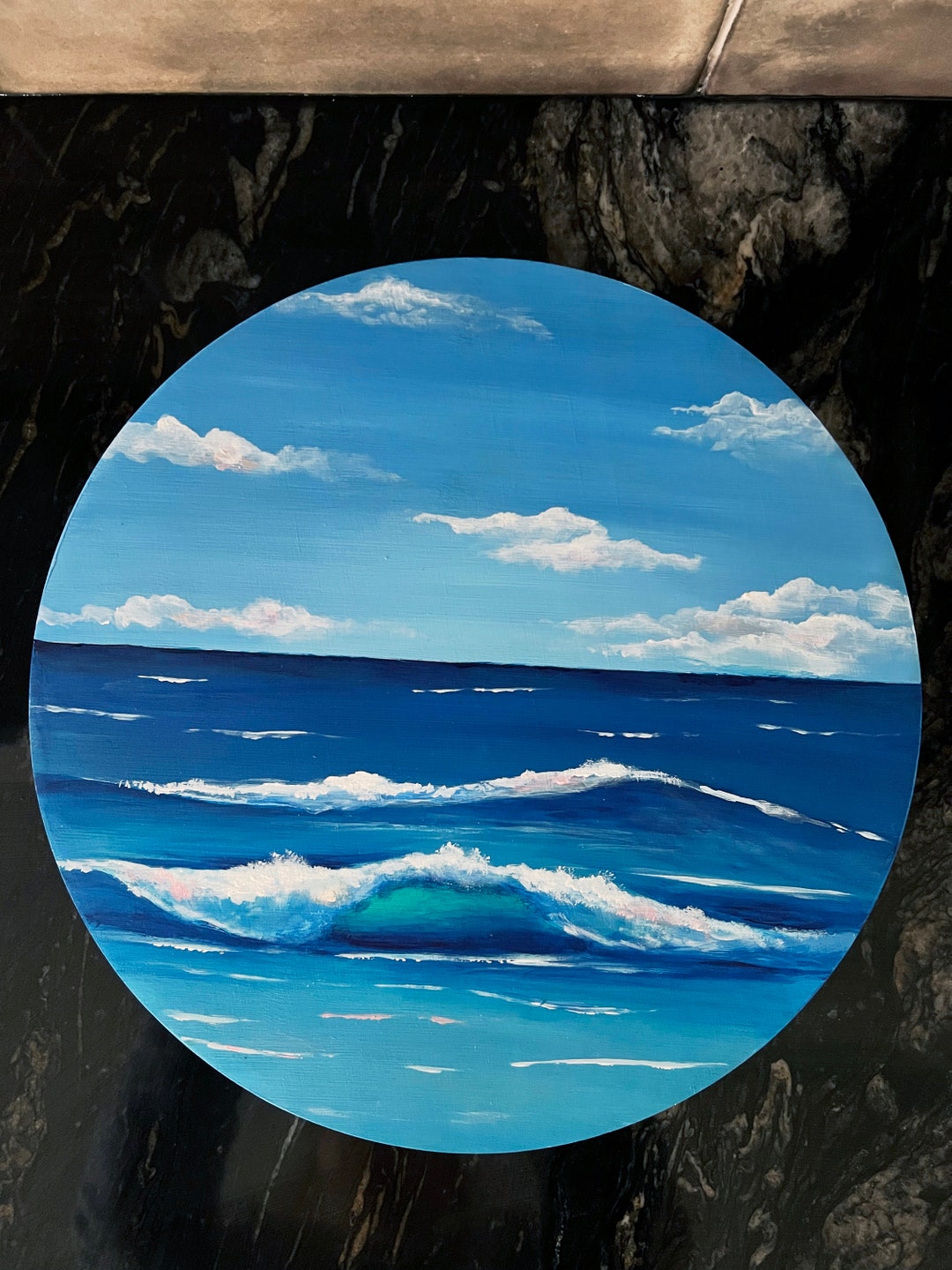 Lazy Susan With Ocean Scene - Etsy