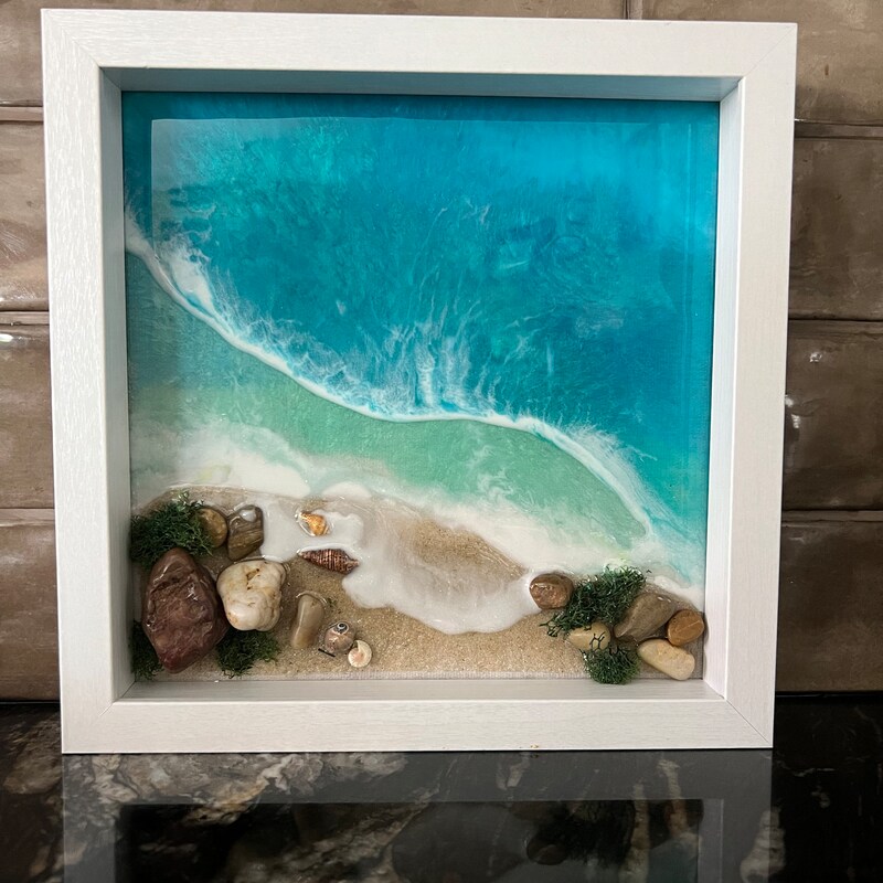 Shell Art Shadow Box - Etsy