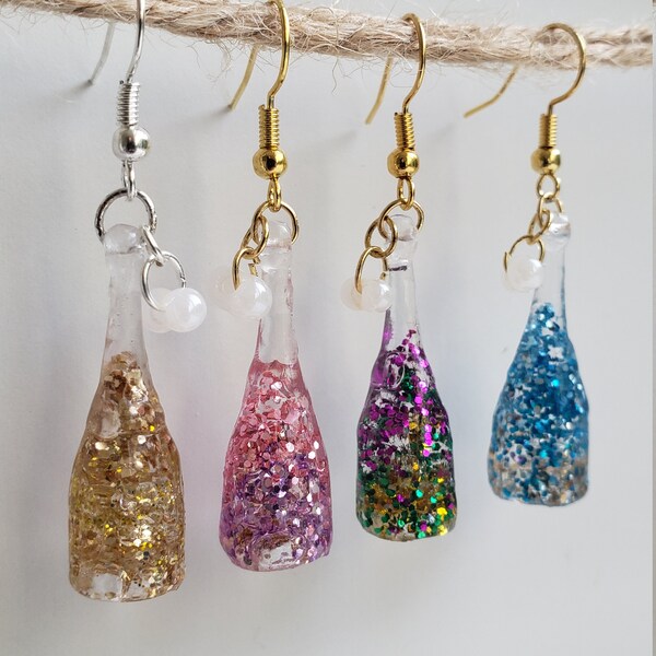 Wine Bottle Earrings - Etsy