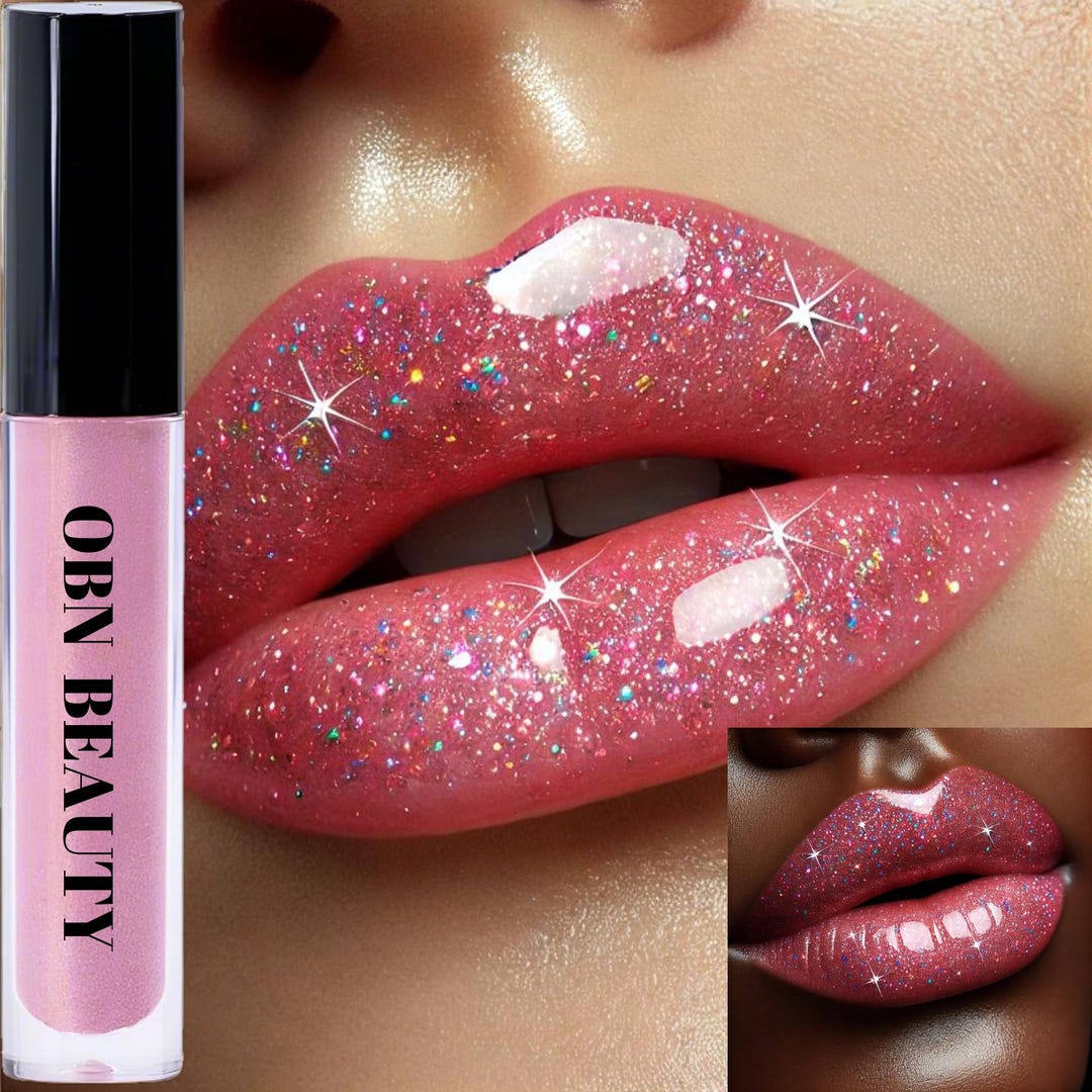 Flare Pink Glitter Lip Gloss - Etsy