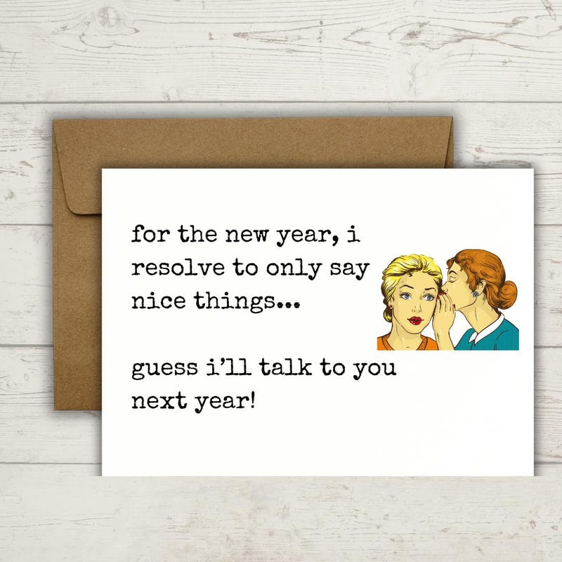 Funny Happy New Year Cards - Etsy
