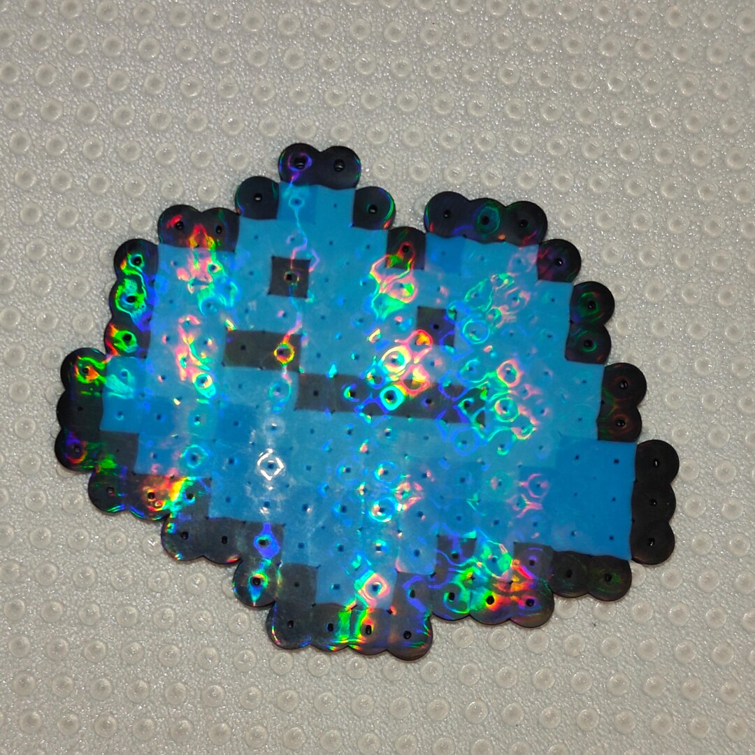 SHINY DITTO Ver1 Version ONE From Pokemon Perler With Rainbow Prismatic ...
