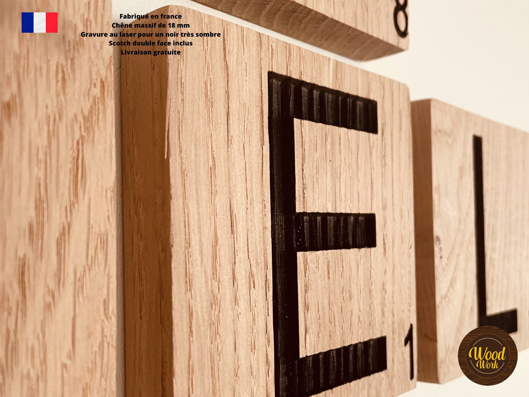 Lettre de Scrabble géante, Décoration Murale Jeu de Scrabble, Prénom ...