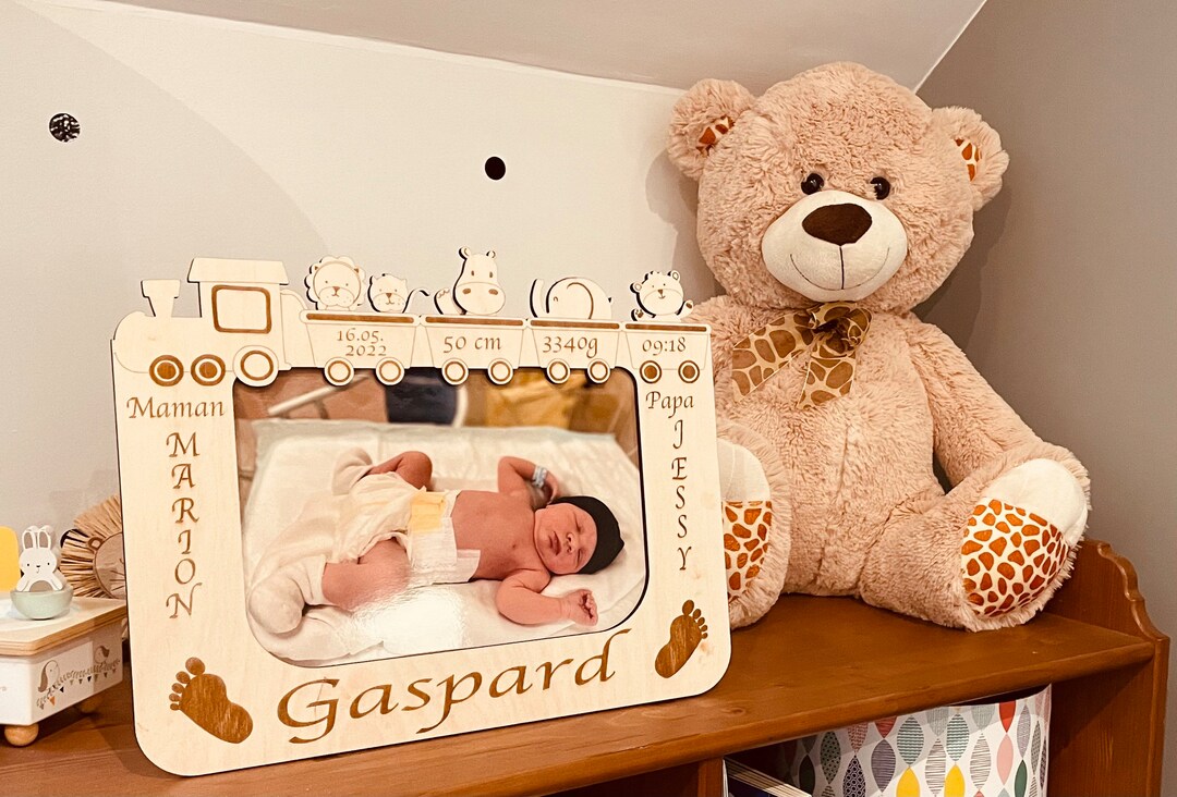 Personalized Wooden Birth Frame / Birth Gifts / Photo Frame / - Etsy