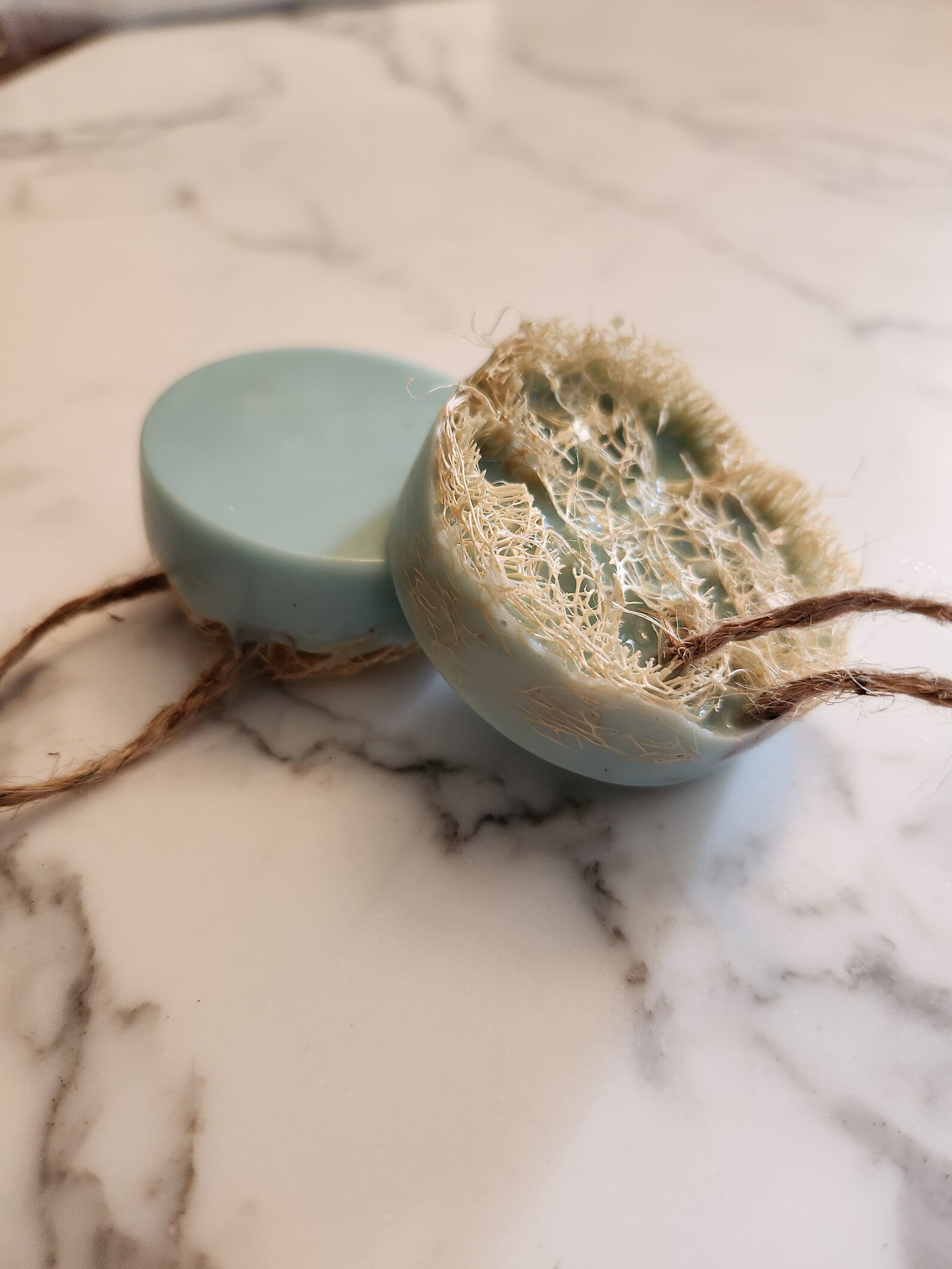 Peppermint Tea Tree Loofah Soap Scrubber Small Batch Natural Loofah ...