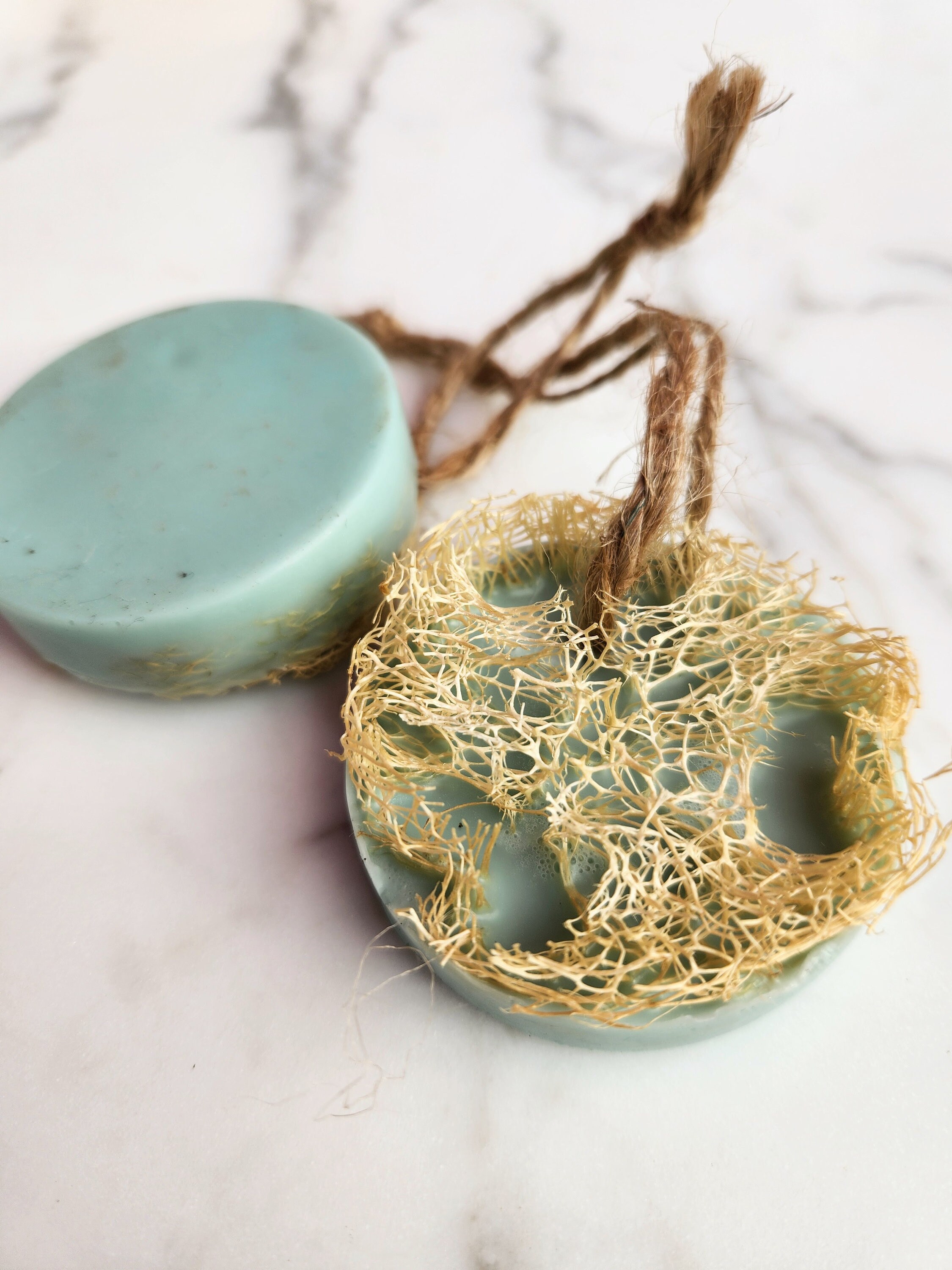 Peppermint Tea Tree Loofah Soap Scrubber Small Batch Natural Loofah ...