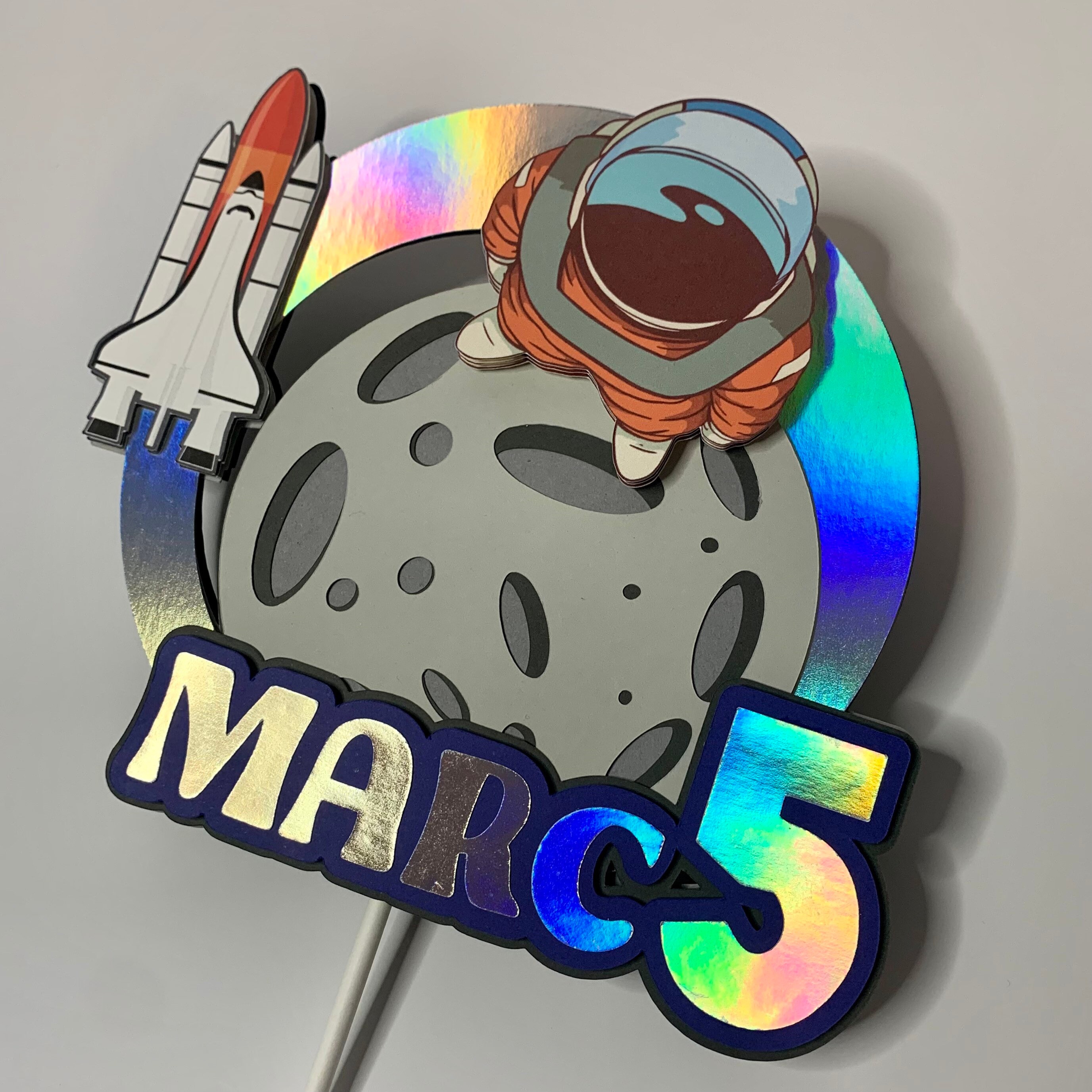 Outer Space Cake Topper Outer Space Birthday Space Party Astronaut ...