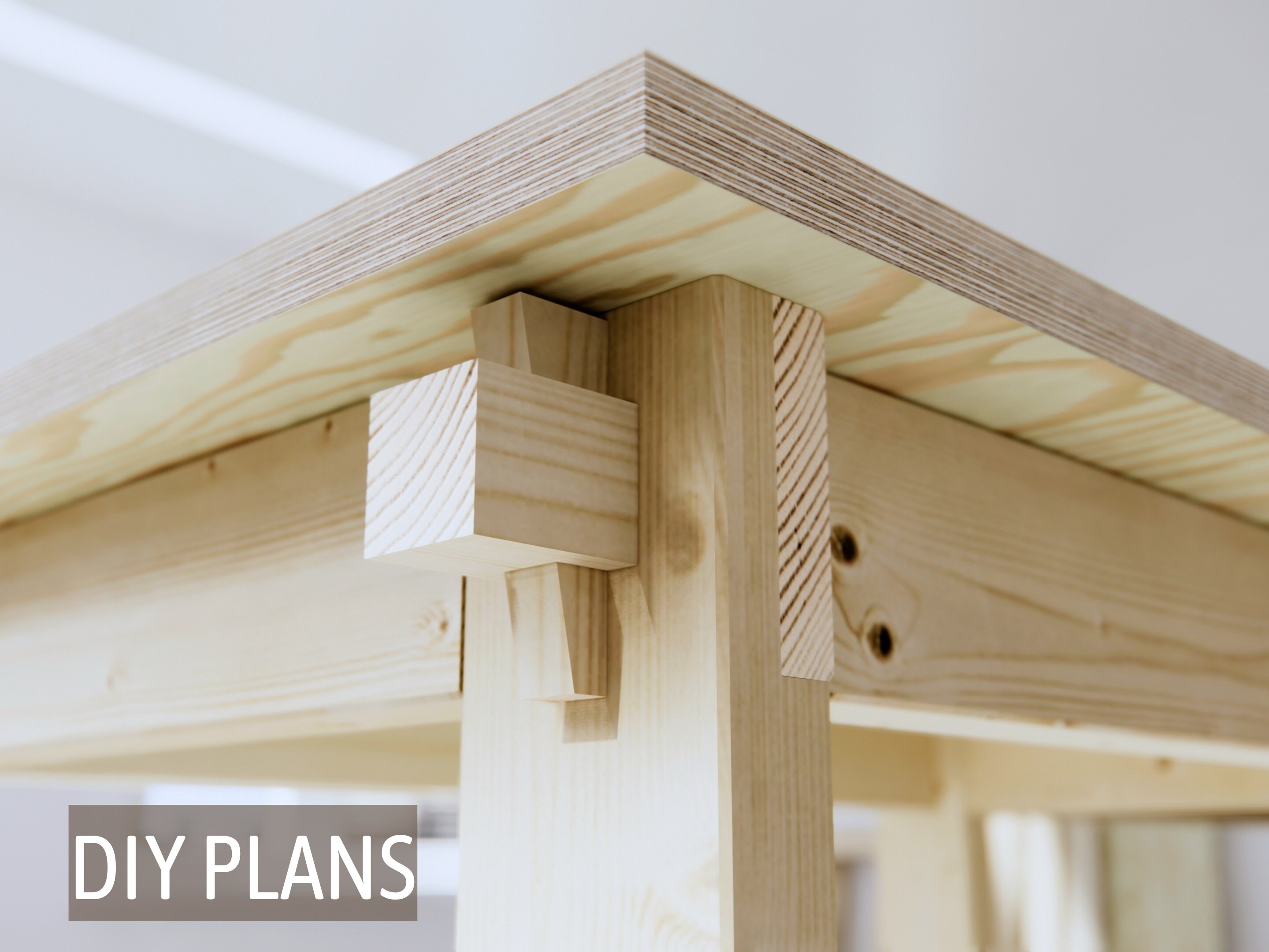 Two-by-four Workbench With Easy Wedged Tenon Joinery - Etsy