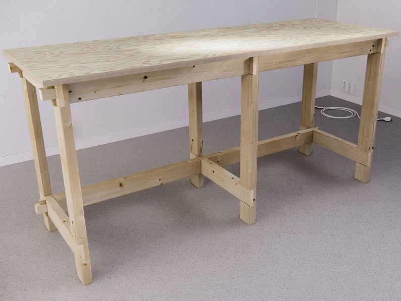 Two-by-four Workbench With Easy Wedged Tenon Joinery - Etsy