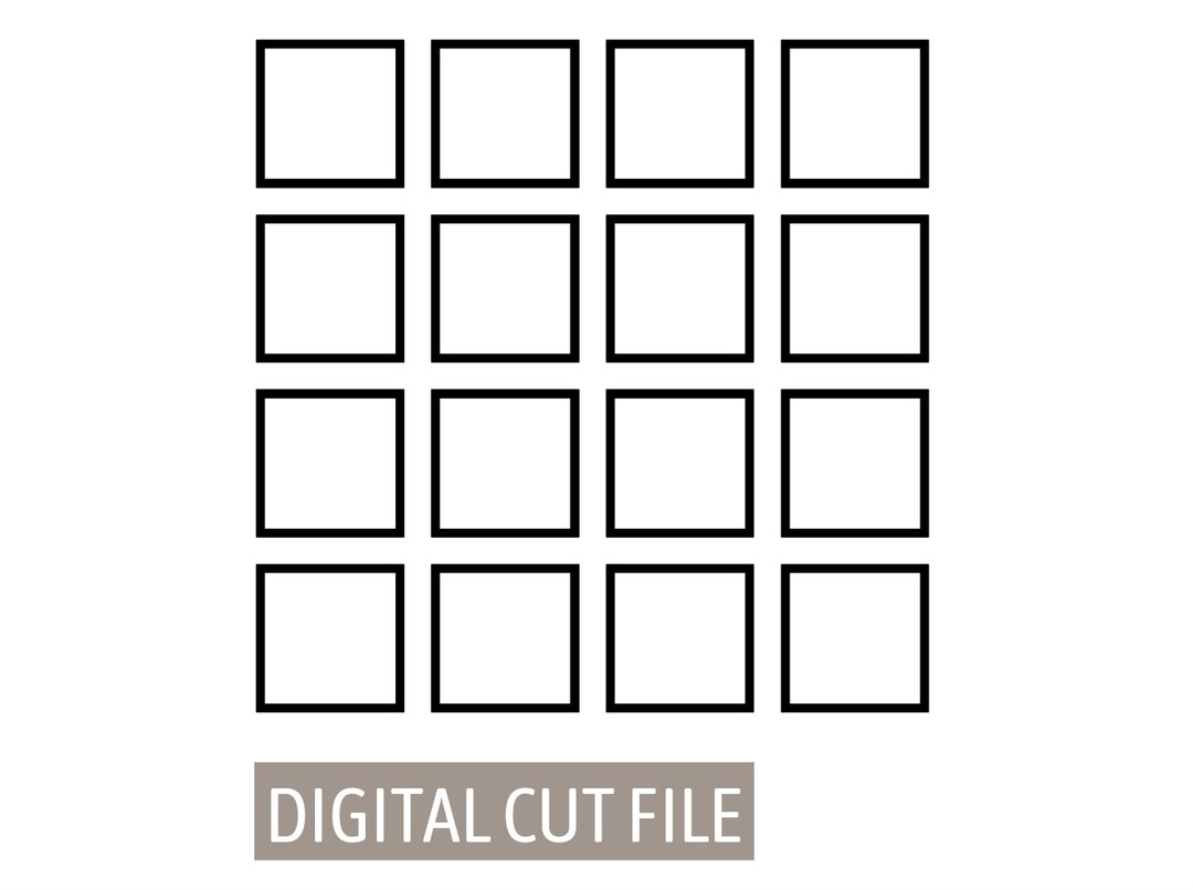 Frame Grid Pattern Cut File - Etsy