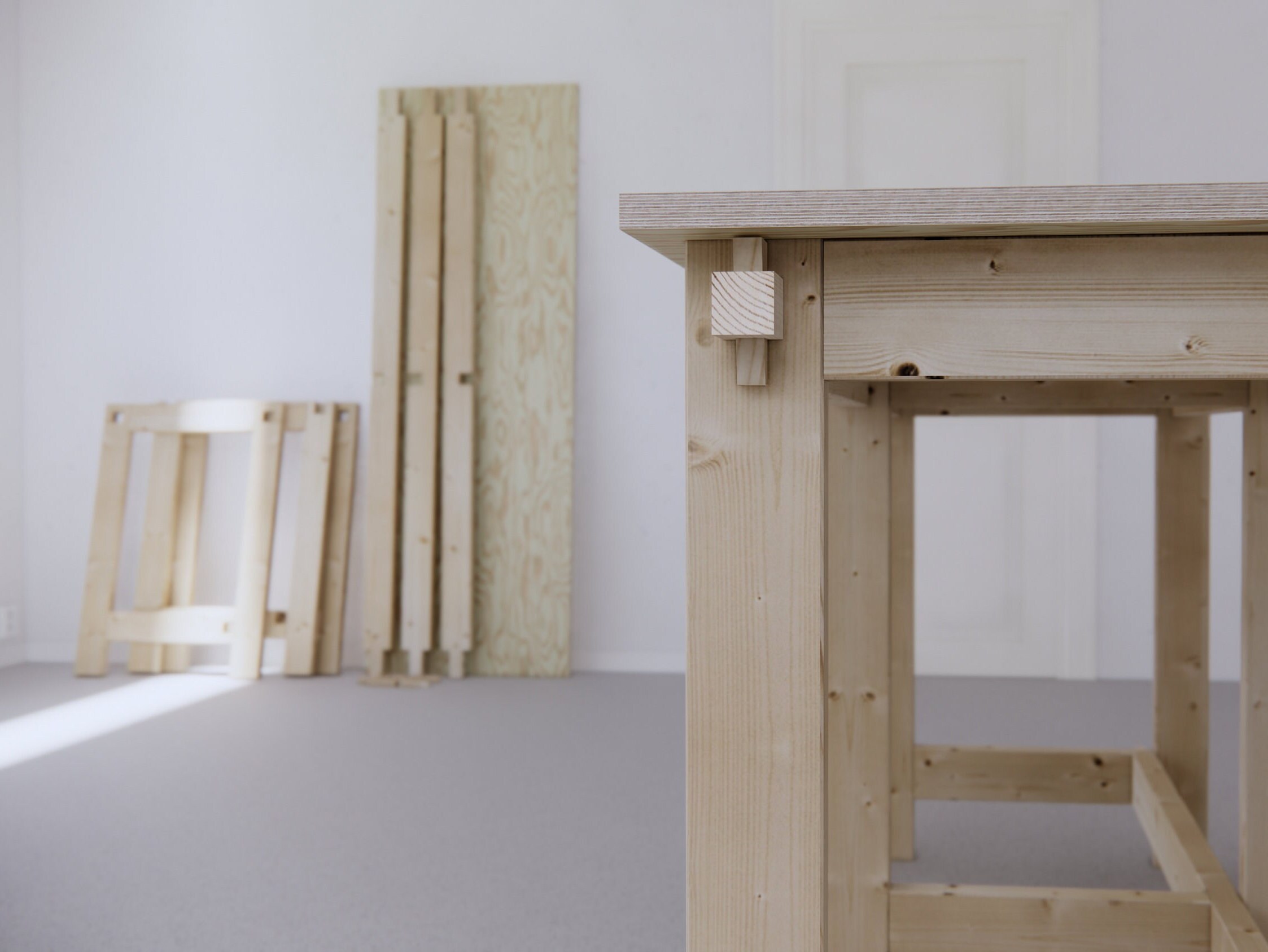 Two-by-four Workbench With Easy Wedged Tenon Joinery - Etsy