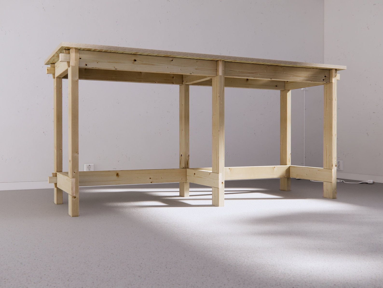 Two-by-four Workbench With Easy Wedged Tenon Joinery - Etsy