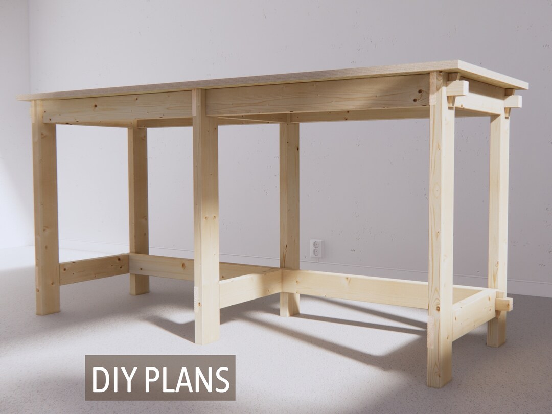 Two-by-four Workbench With Easy Wedged Tenon Joinery - Etsy