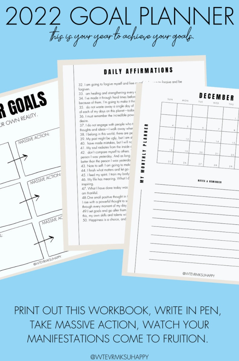 2022 Goal Planner | Etsy