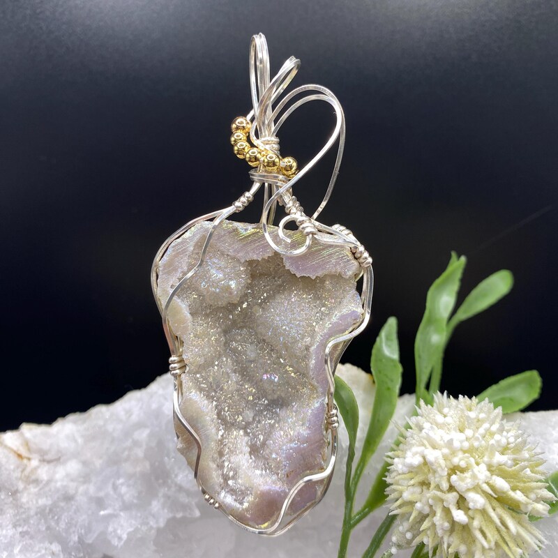 Angel Aura Geode - Etsy