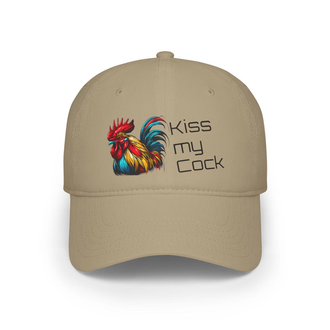 Kiss My Cock Rooster Slogan Low Profile Baseball Cap - Etsy