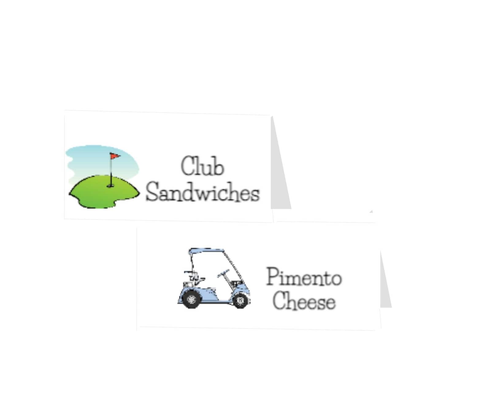 The Masters Watch Party Food Labels, Printable Masters Party Decor ...