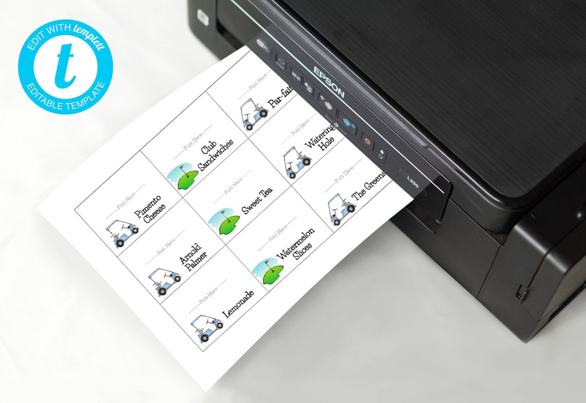 The Masters Watch Party Food Labels, Printable Masters Party Decor ...