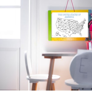 Printable US Map Coloring Page | Homeschool Coloring Sheet | US ...