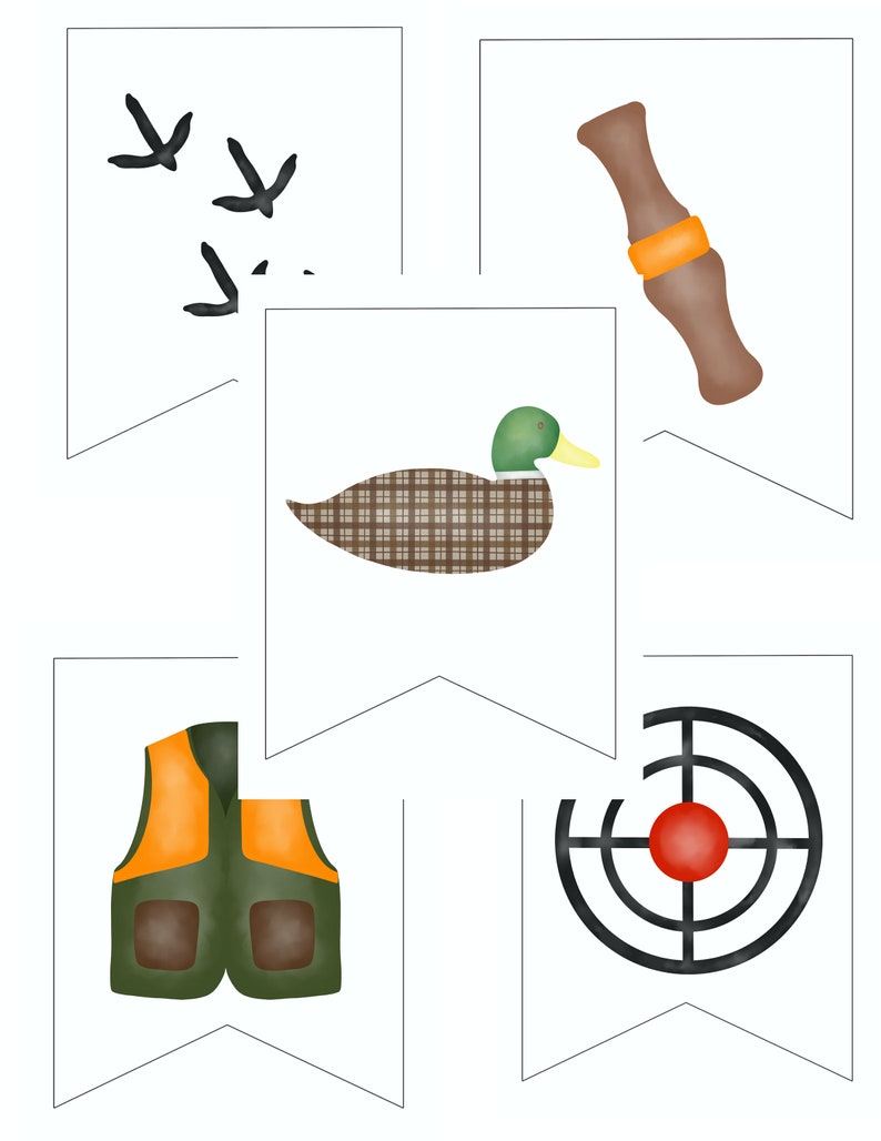 Duck Hunting Party Decor, Printable Party Banner, Duck Hunting First ...