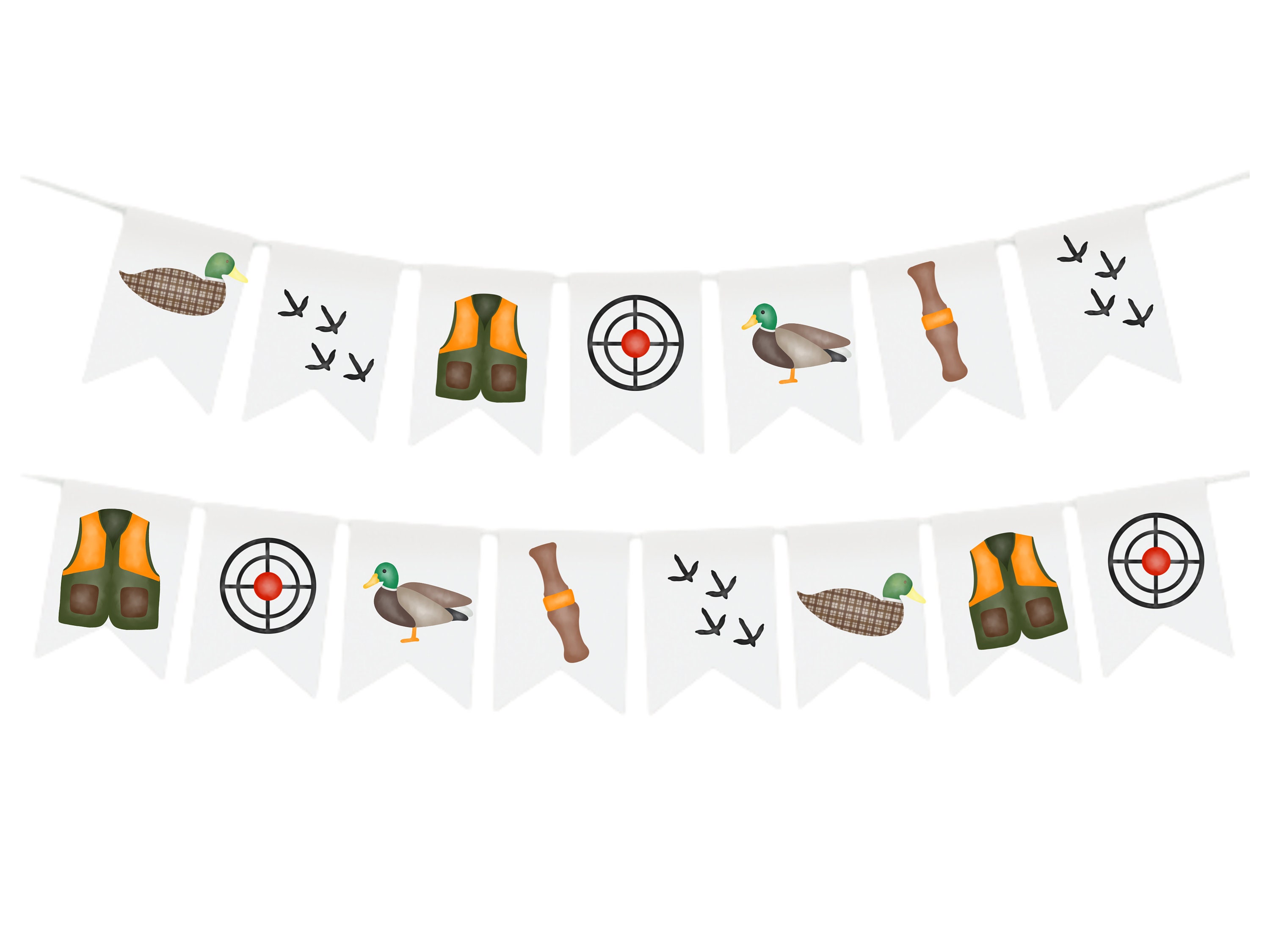 Duck Hunting Party Decor, Printable Party Banner, Duck Hunting First ...