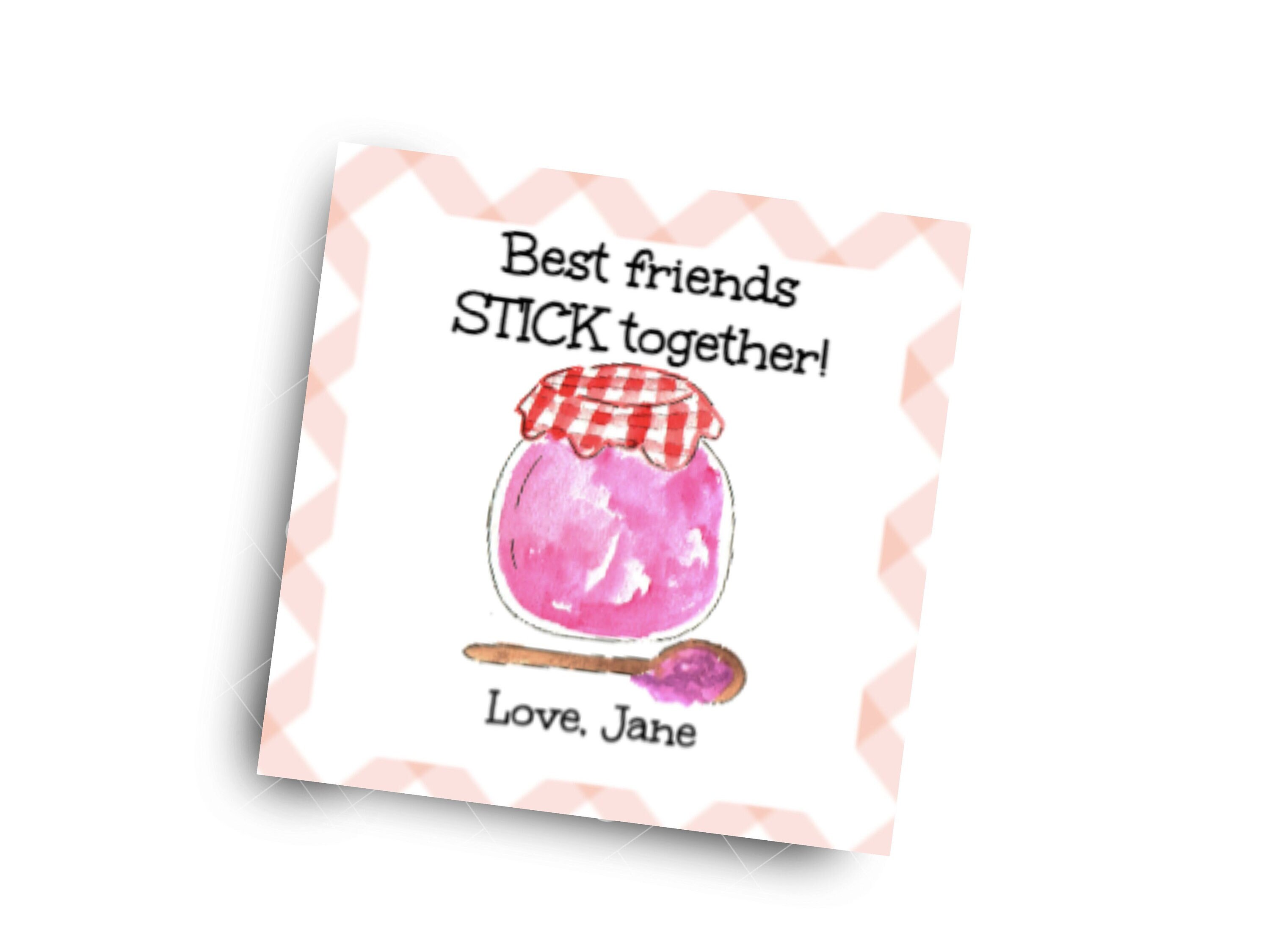 Printable Jam Valentine Template for Girls Printable Valentine Tag for ...