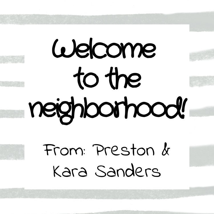 Printable New Neighbor Tag Editable Text Gift Tag - Etsy