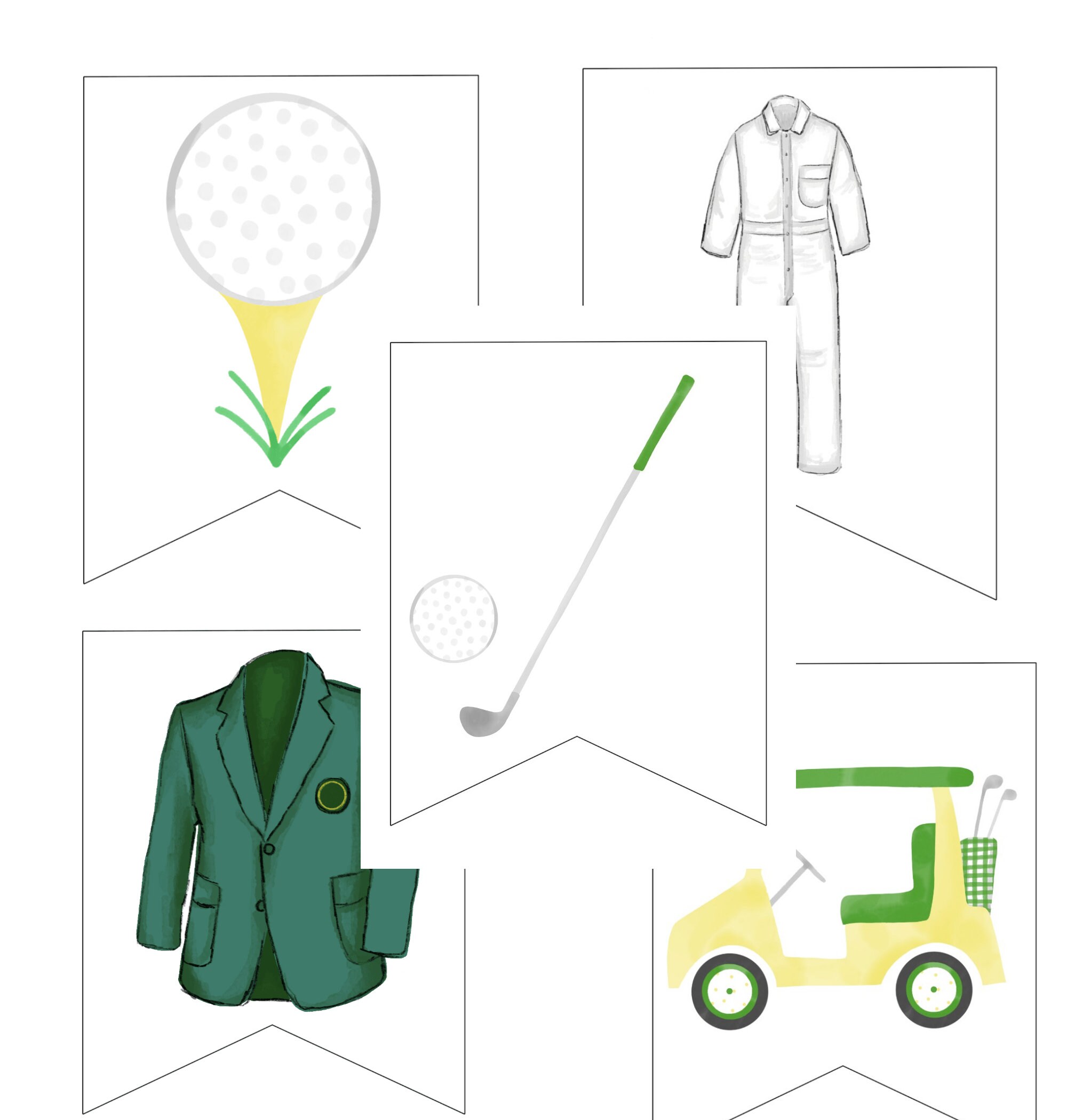 Masters Party Banner Party Decorations Printable Golf - Etsy