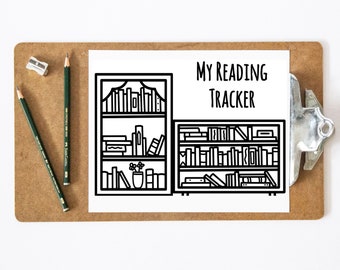 Books I've Read Bookshelf Graphic Organizer Printable Digital Download ...