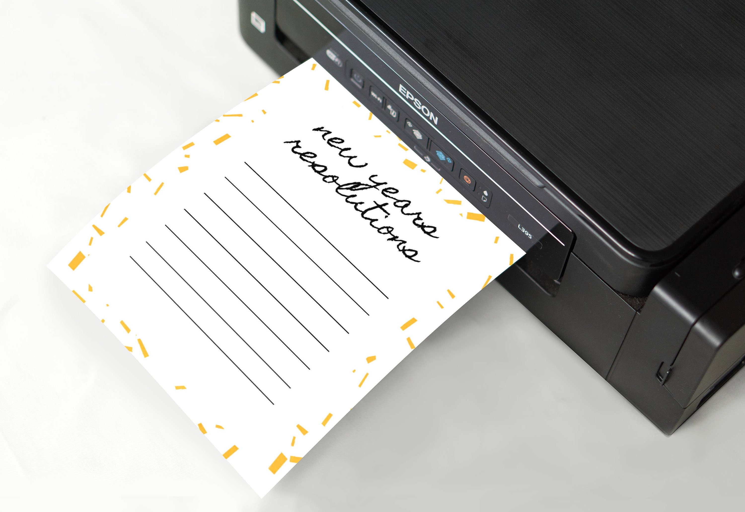 Printable New Years Resolution Sheet - Etsy