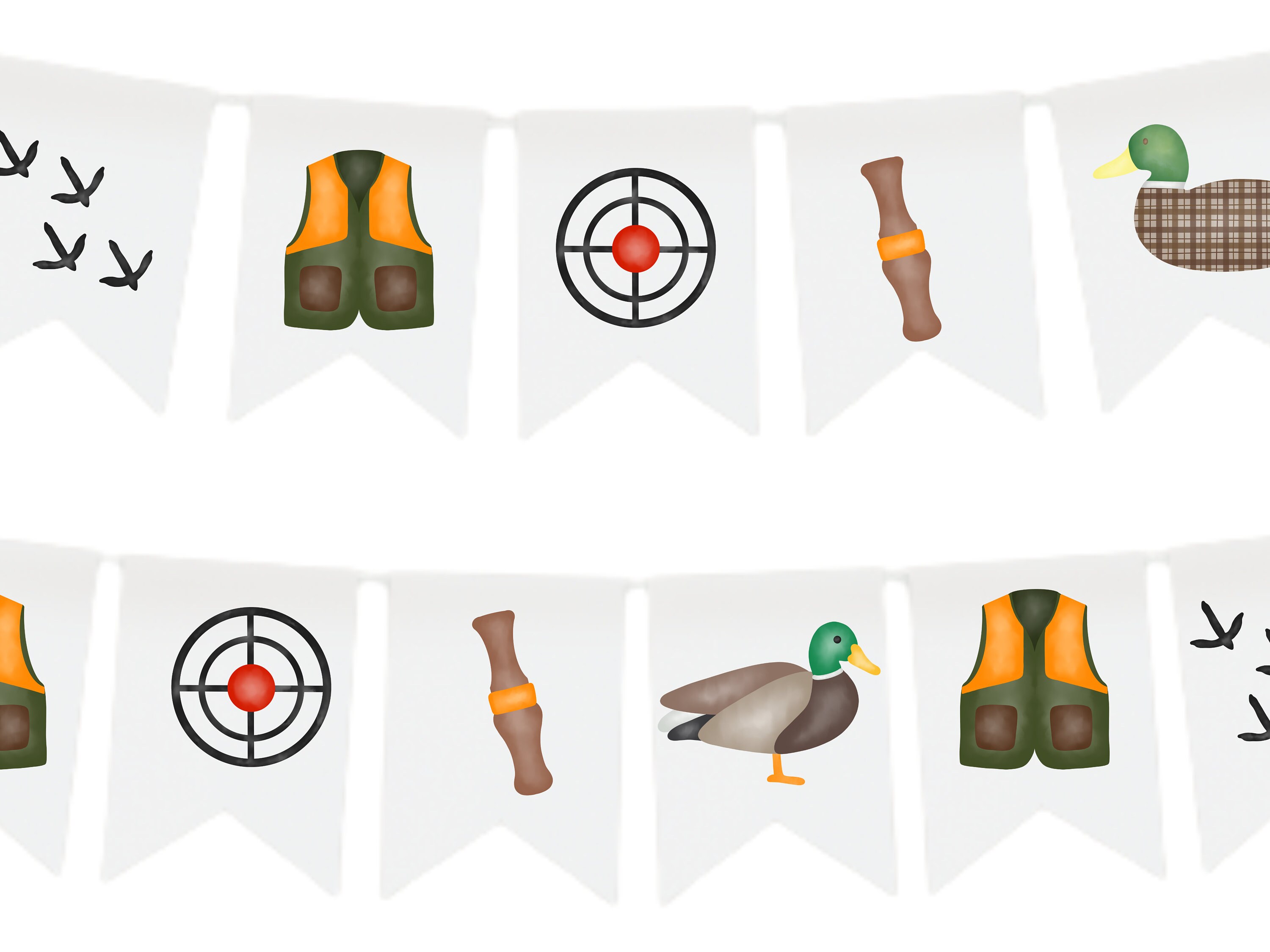 Duck Hunting Party Decor, Printable Party Banner, Duck Hunting First ...