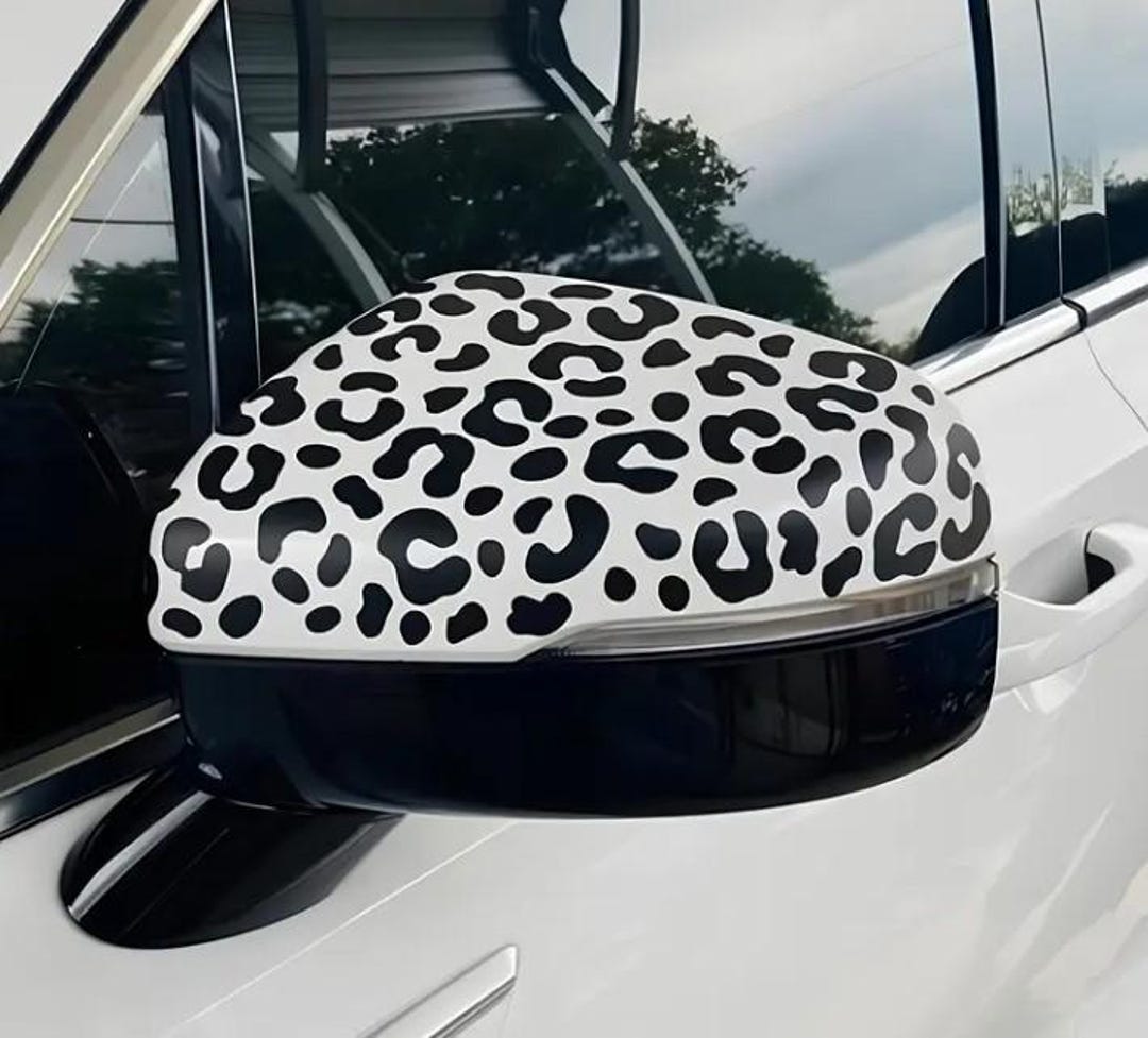 2 Waterproof Leopard Print Car Decals - Stylish Vinyl Stickers for Rear ...