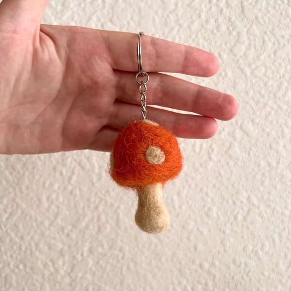 Mushroom Keychain - Etsy