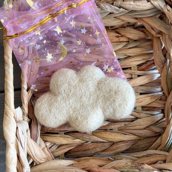 Felt Cloud Hair Clip - Etsy