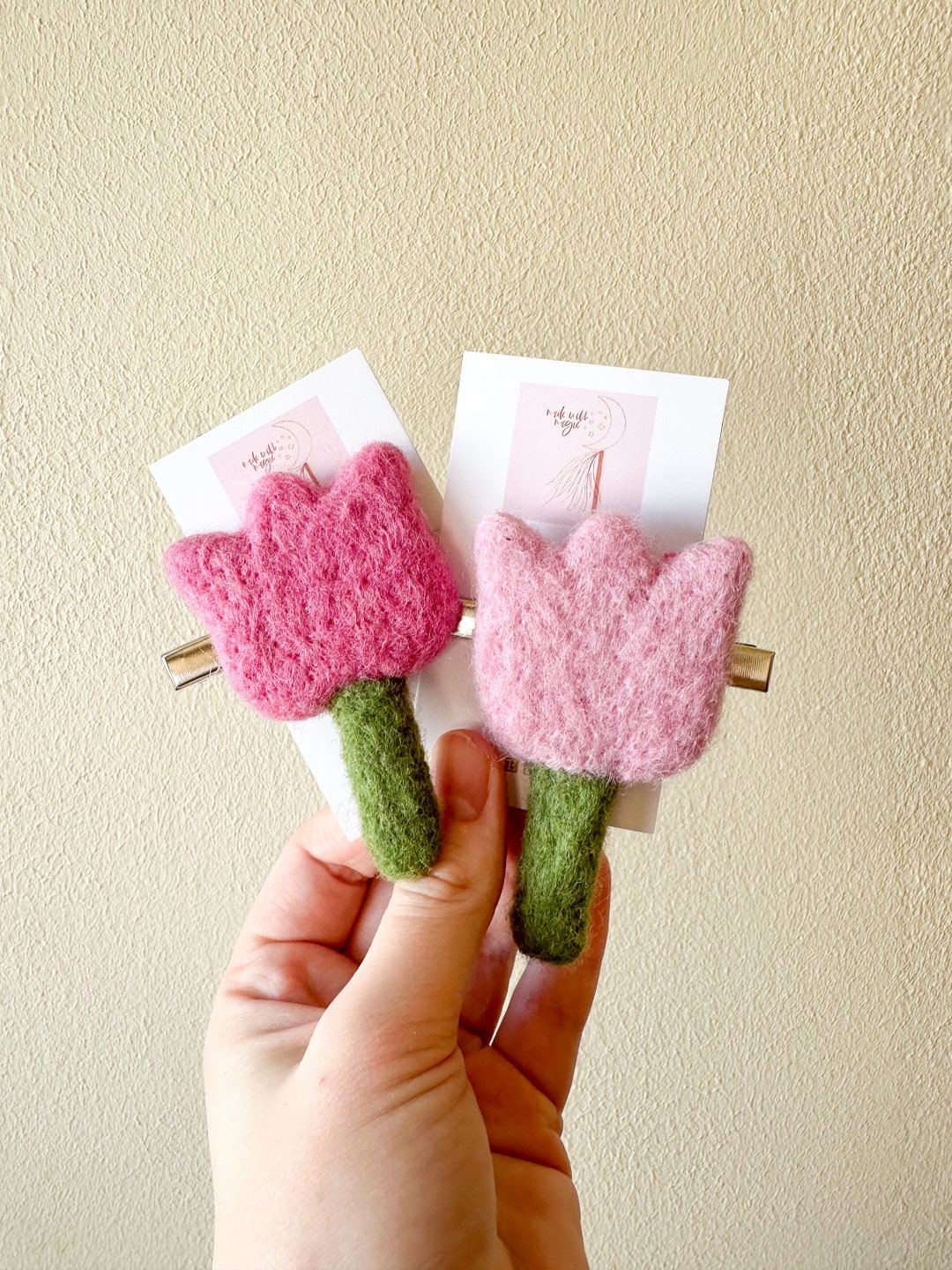 Tulip Shape Hair Clips, Alligator Clips, Headband, Spring Hair Goodie ...