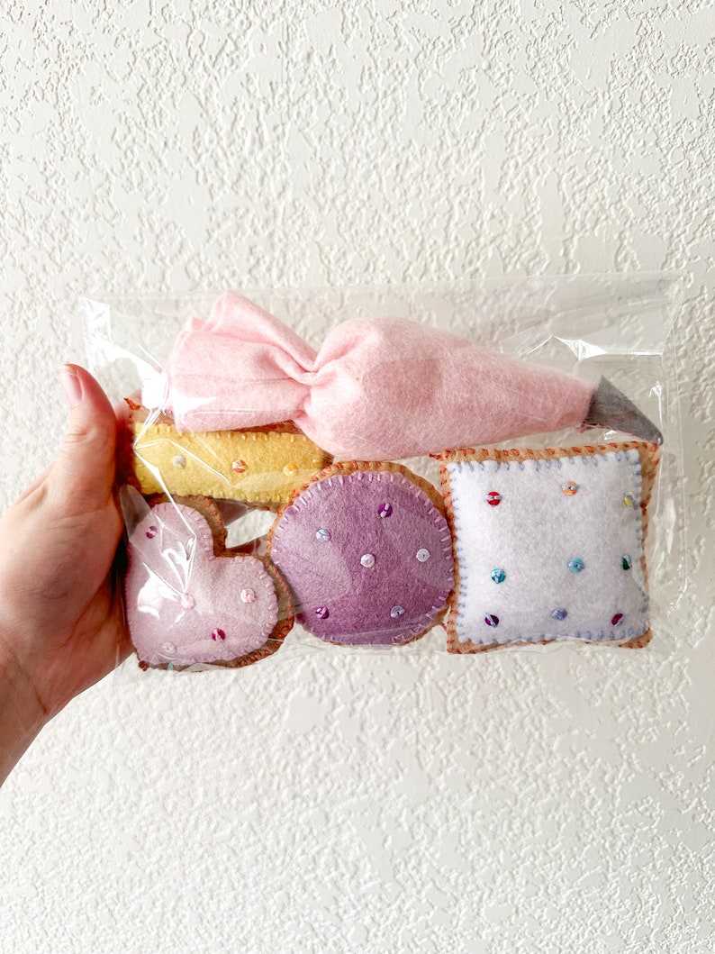 Felt Cookie Set With Frosting - Etsy