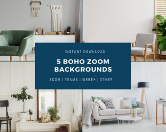 Virtual Background Boho - Etsy