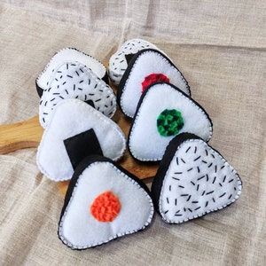 Felt Onigiri Japanese Rice Ball Pretend Play Kitchen Made to Order - Etsy